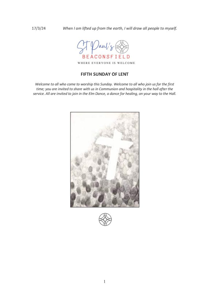 Pew Sheets - 2024 - St Paul's Anglican Church Beaconsfield